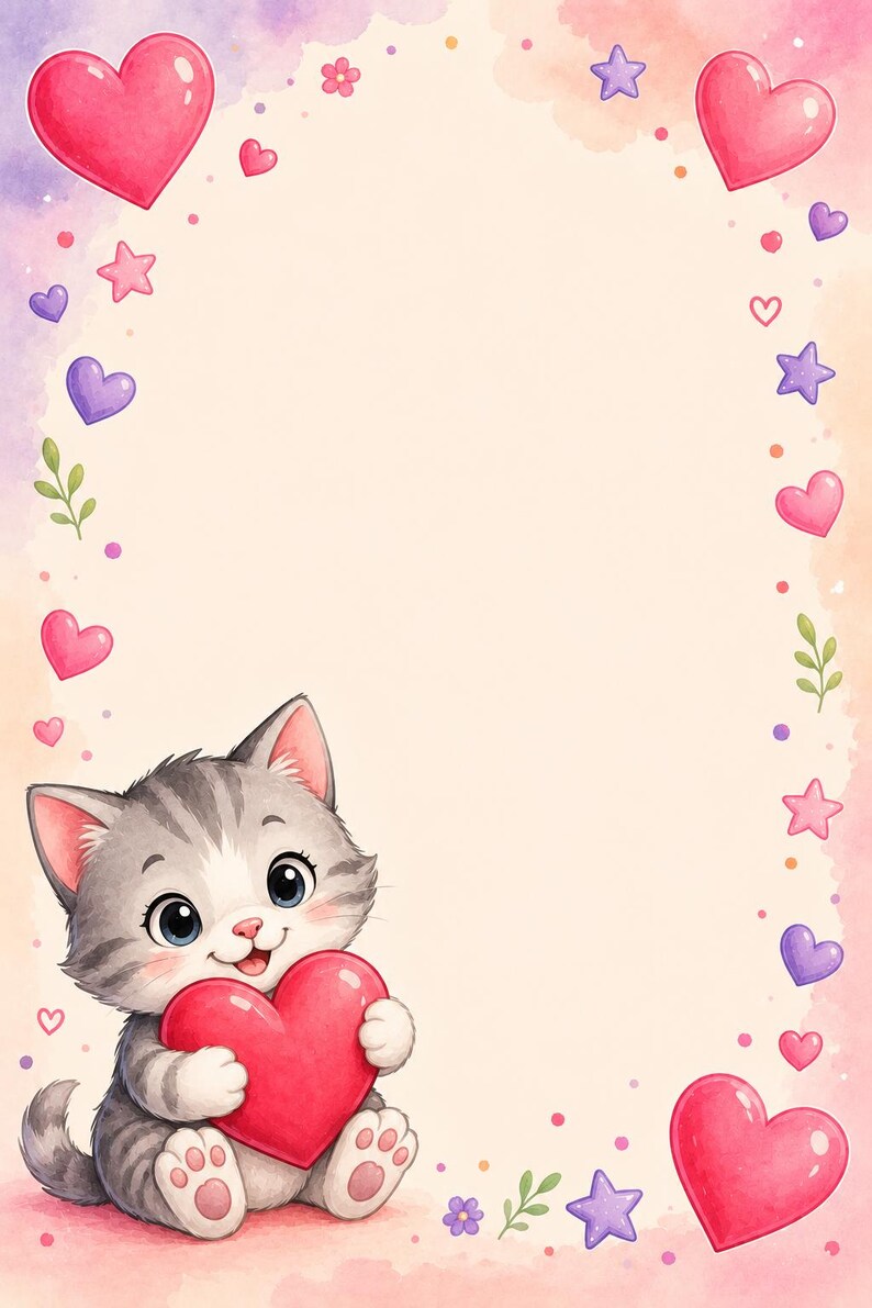 Editable Valentine Card Template, Personalized Love Card PDF PNG ...