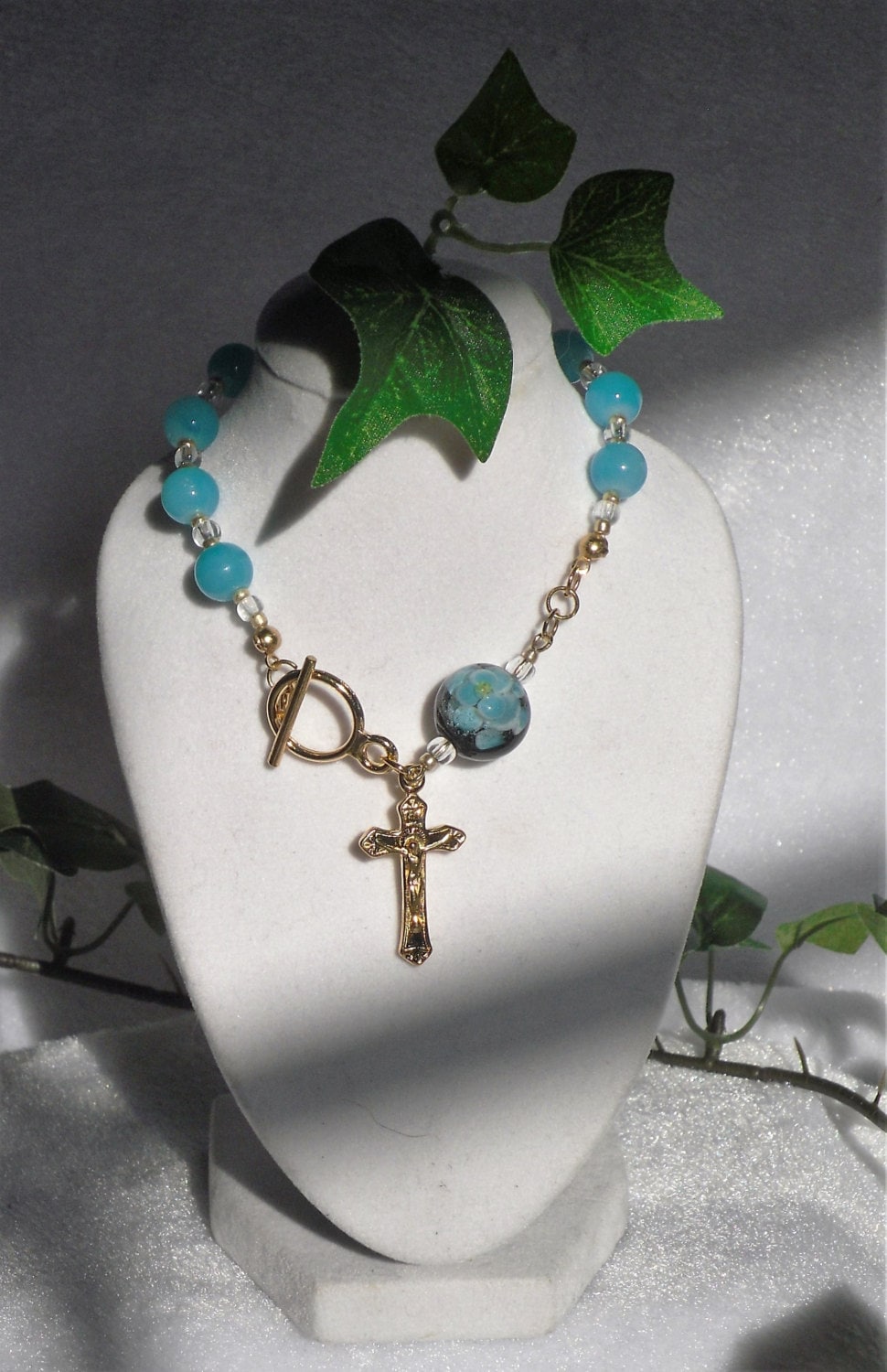 Flower Pater Rosary Bracelet B-107 - Etsy