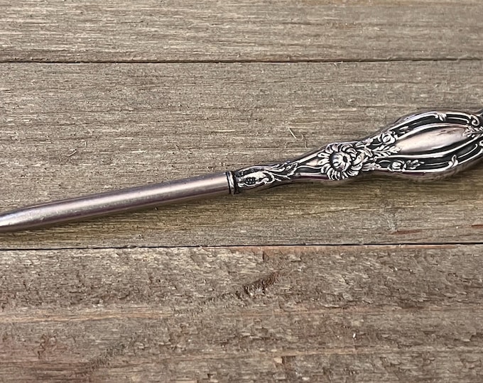 Antique Sterling Silver Sewing Awl or Stiletto - Etsy