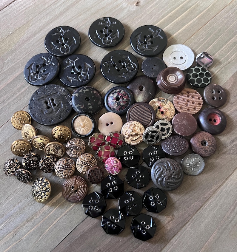 Vintage Button Lot Police Navy Victorian - Etsy