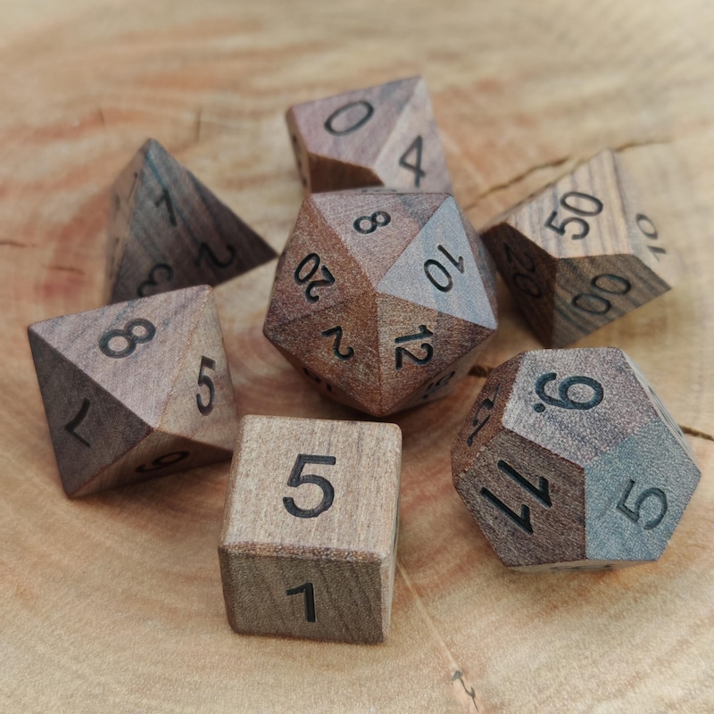 Wooden Dice - Etsy