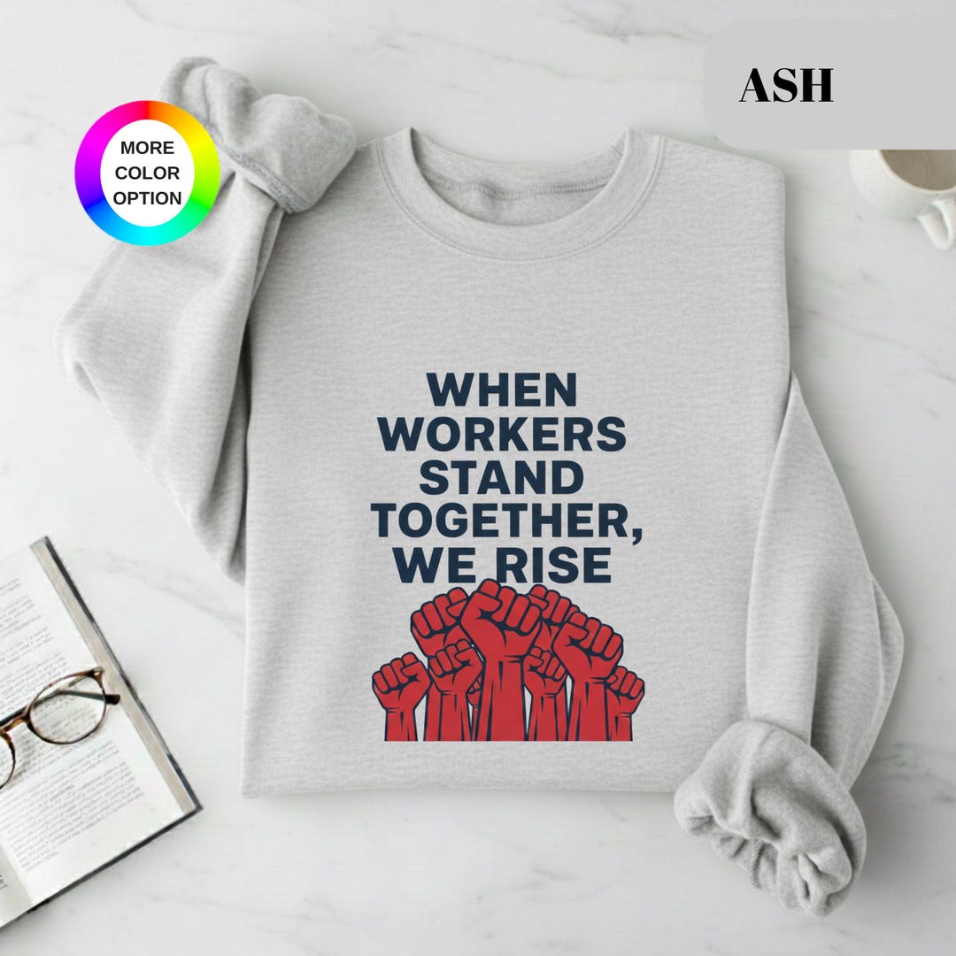 Solidarity Shirt, Minimal Line Art Workers Tee, Union Support T-shirt ...