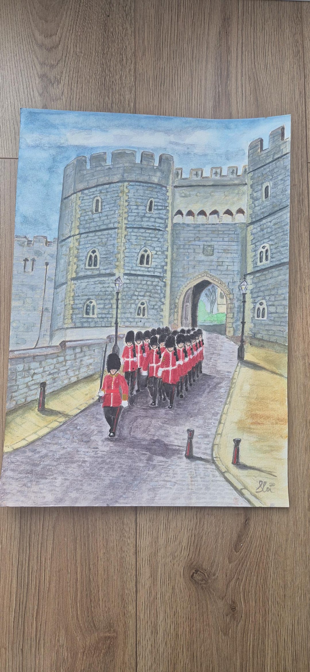 Kings Guards Marching at Windsor Castle - Etsy