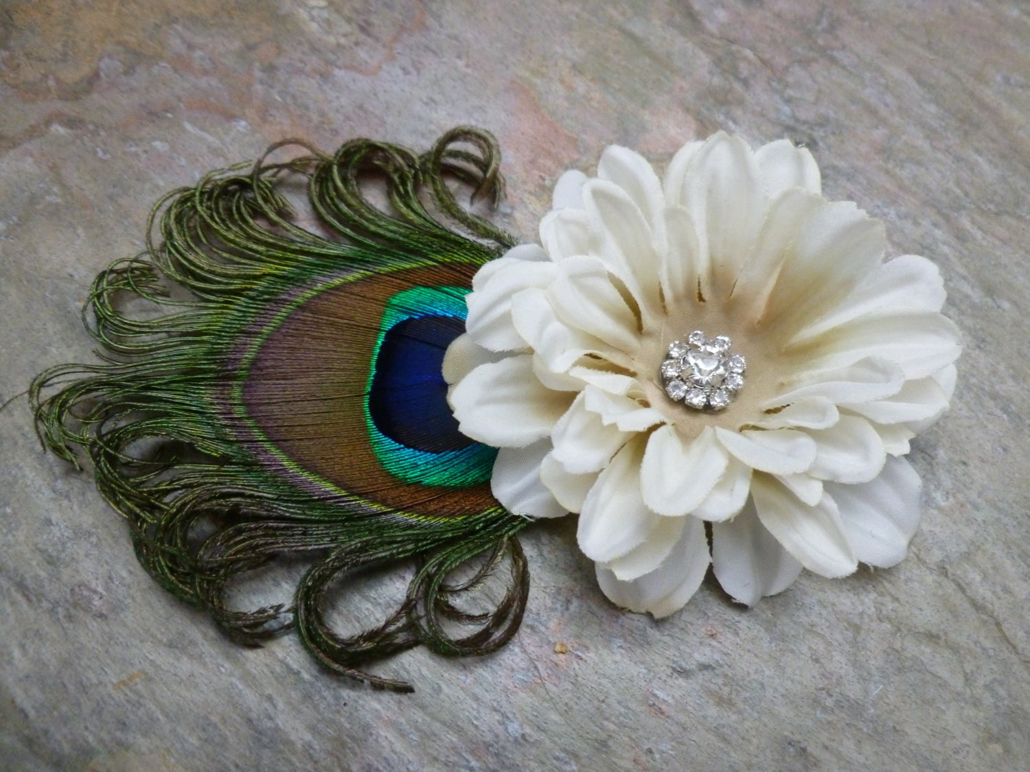 Peacock Sash Pin Hair Clip Bridesmaids Flower Girls Sash - Etsy