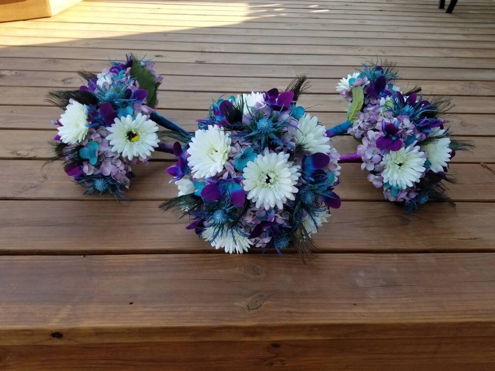 Purple Gerbera Daisy Flowers