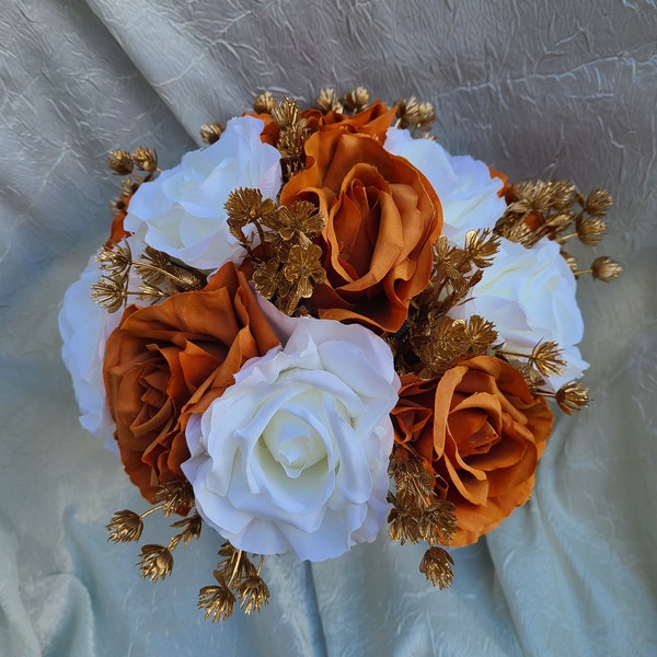 Burnt Orange Rose - Etsy