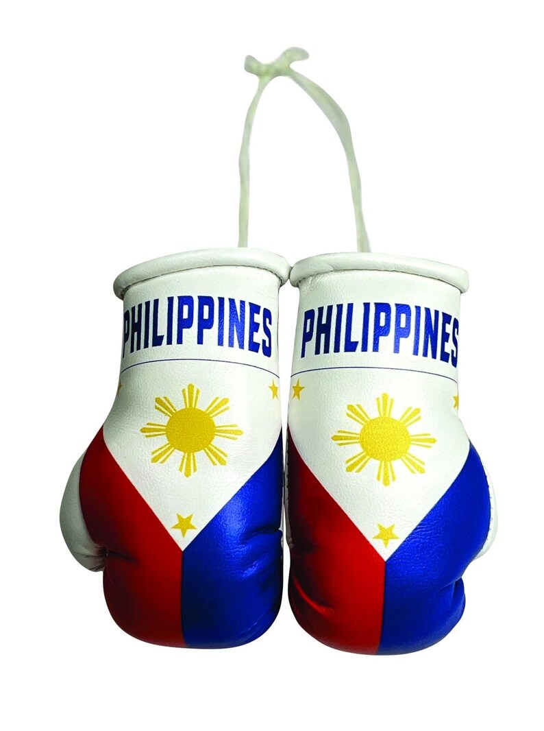 PHILIPPINES / FILIPINO / PILIPINO Flag Mini Boxing Gloves , Car Hanging ...
