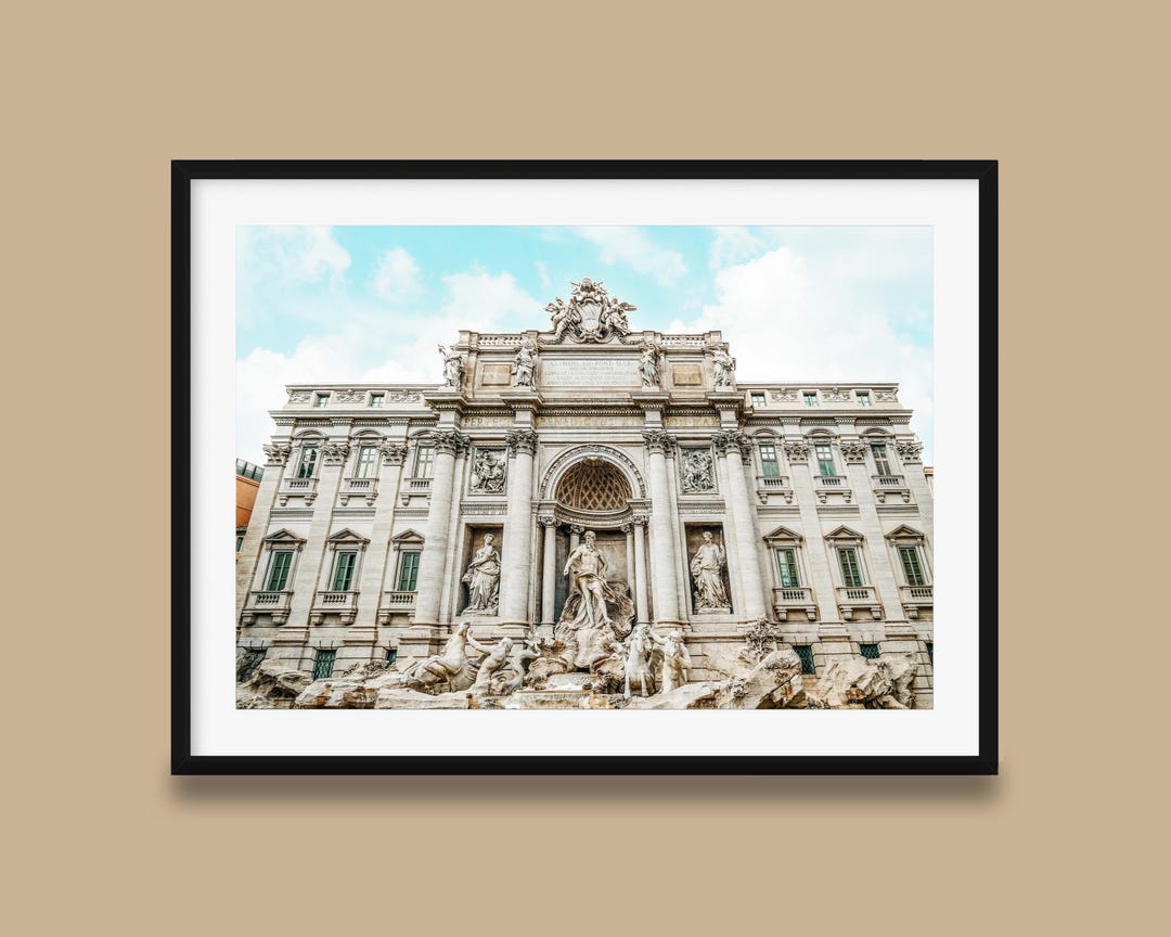 Trevi Fountain Wall Art, Rome Italy Photo Print, Romantic Proposal ...