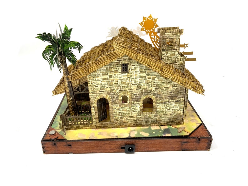 Pop up Light up Nativity Scene Nativity Set Miniature - Etsy