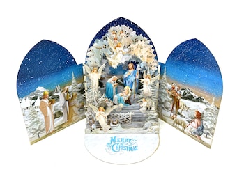 3D Nativity Christmas Card - Etsy