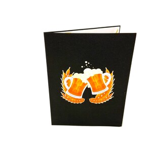 Personalised Pop-up Beer Card | 3D Cheers Greeting | Handmade Beer ...