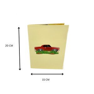 Personalised Pop-up Car Card | 3D Vehicle Greeting | Handmade Birthday ...