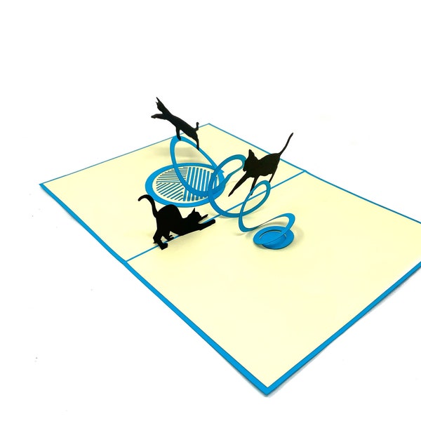 Cat Pop up Card - Etsy