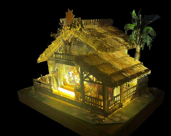 Pop up Light up Nativity Scene, Nativity Set, Miniature Nativity With ...
