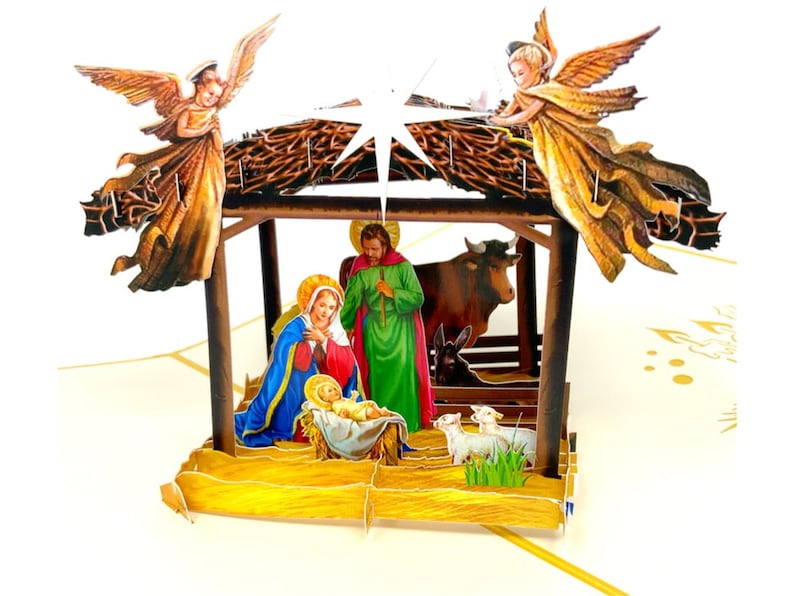 Pop up Light up Nativity Scene Nativity Set Miniature - Etsy