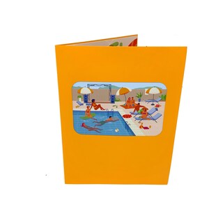 Personalised Pop-up Swimming Card | 3D Sports-themed Greeting ...