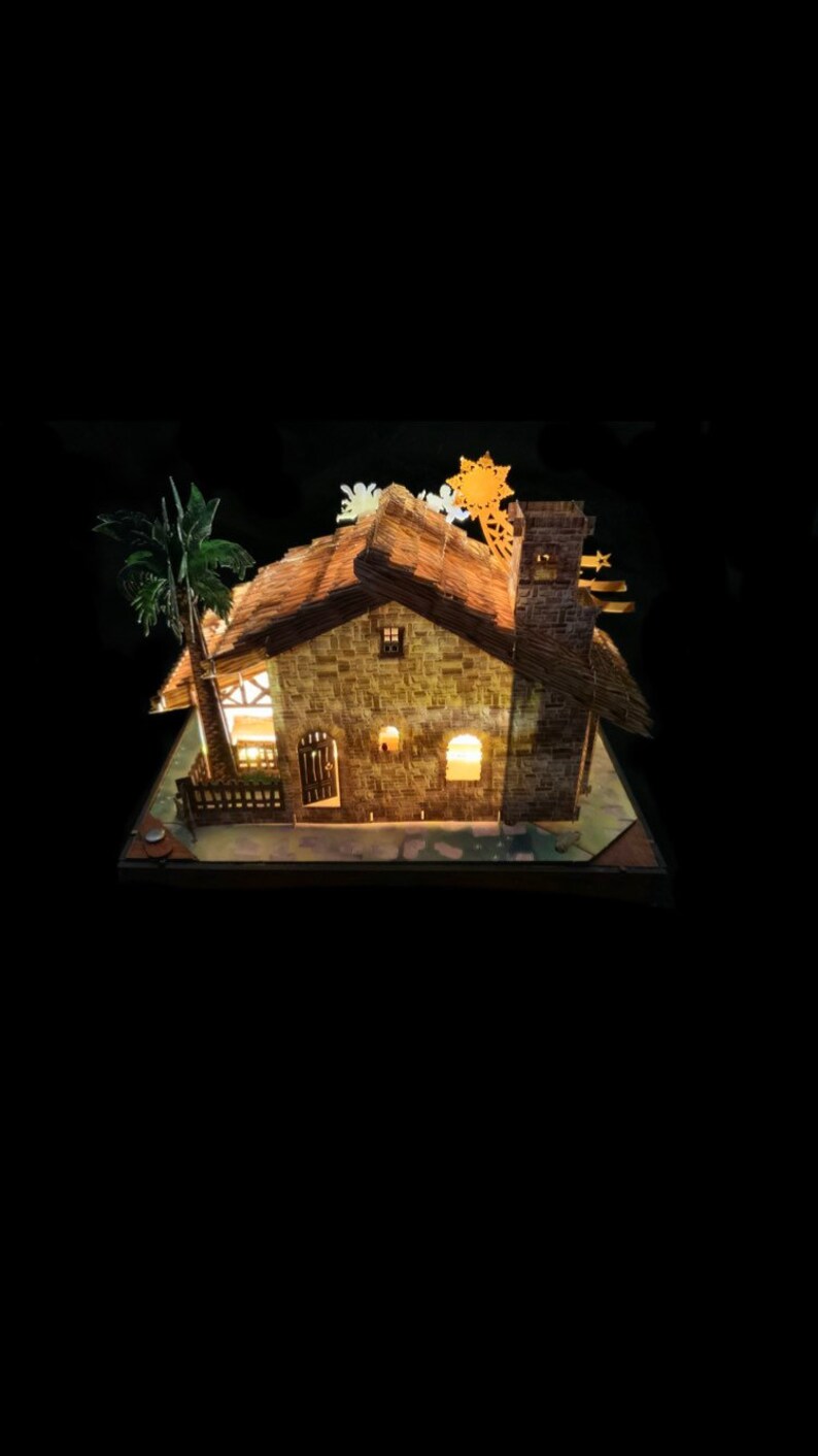 Pop up Light up Nativity Scene Nativity Set Miniature - Etsy