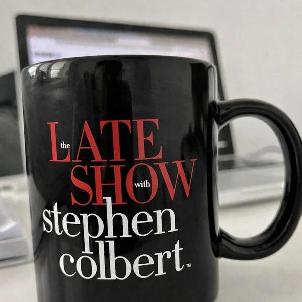 Stephen Colbert Mug Late Show - Etsy