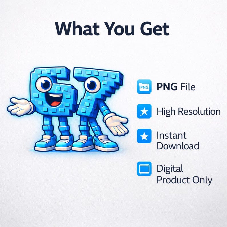 Cute Six Seven 67 Cartoon Brainrot PNG, Gen Alpha Meme Number, Kids ...