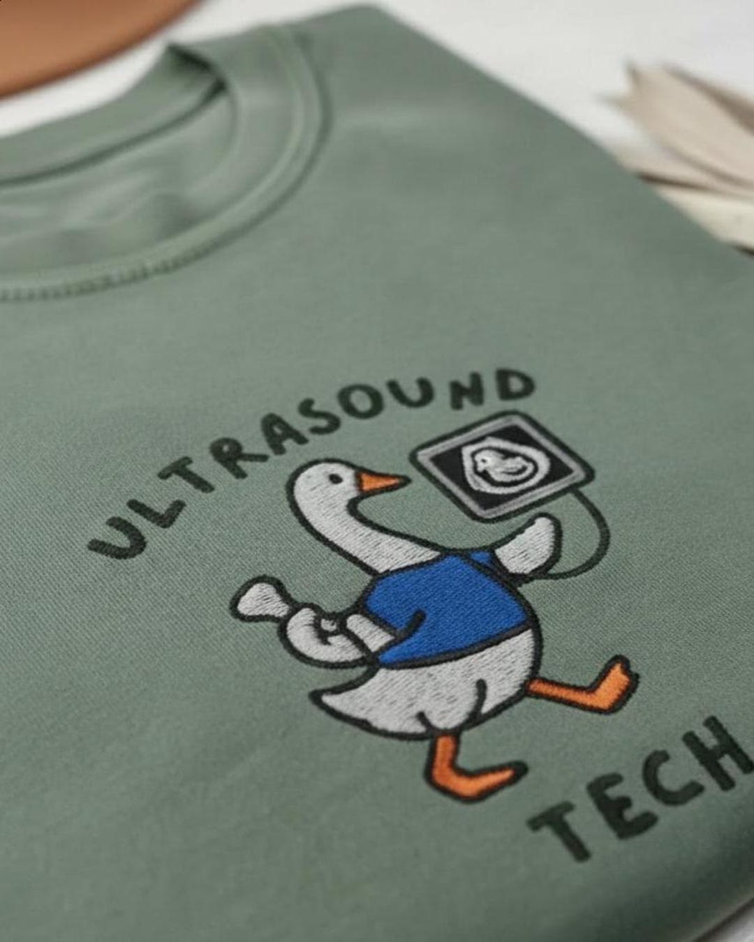 Ultrasound Tech Goose Embroidery Design, Funny Sonographer Digital File ...