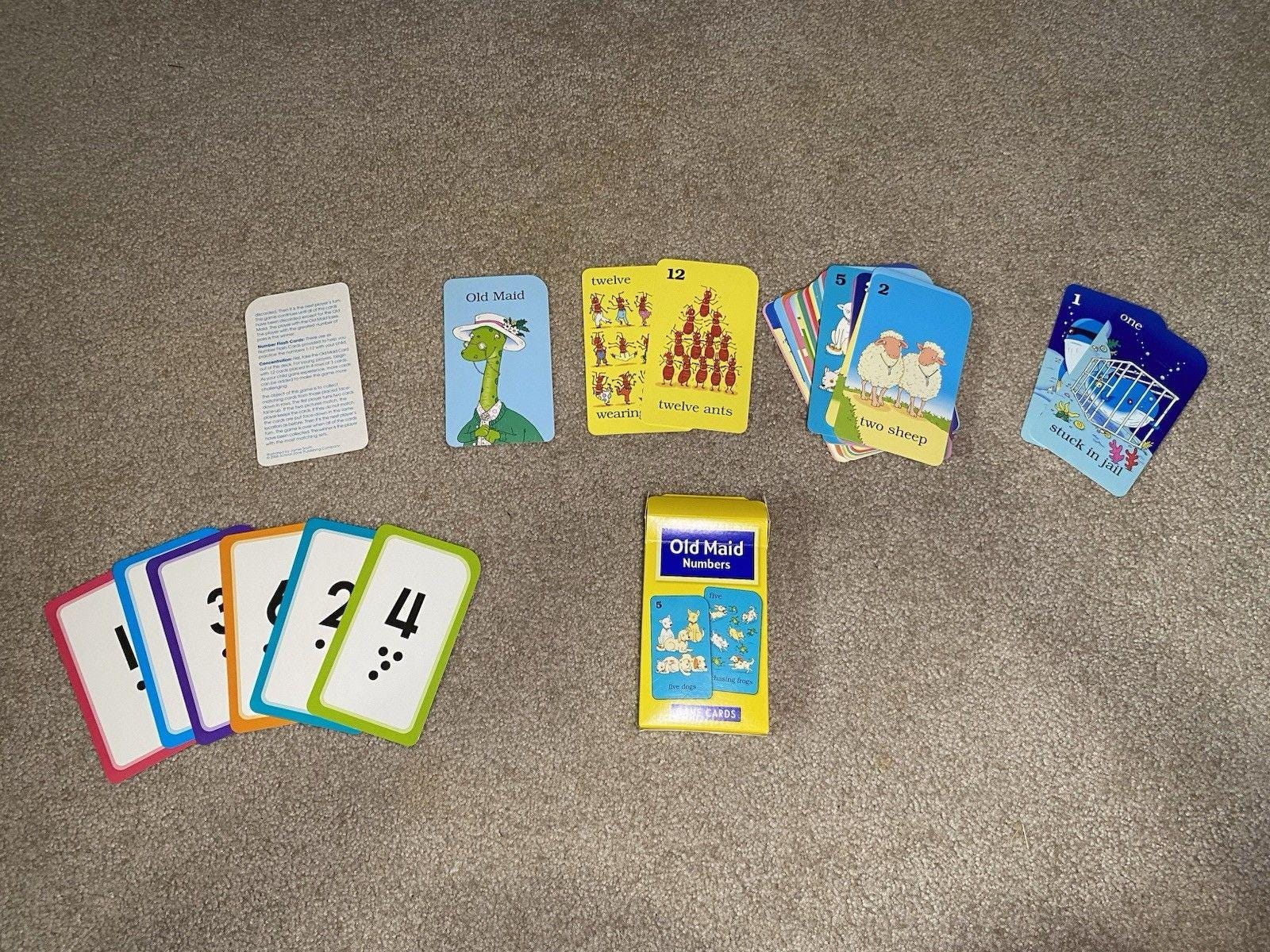 School Zone Old Maid Numbers Game Cards Vintage 2006 Math Learning ...