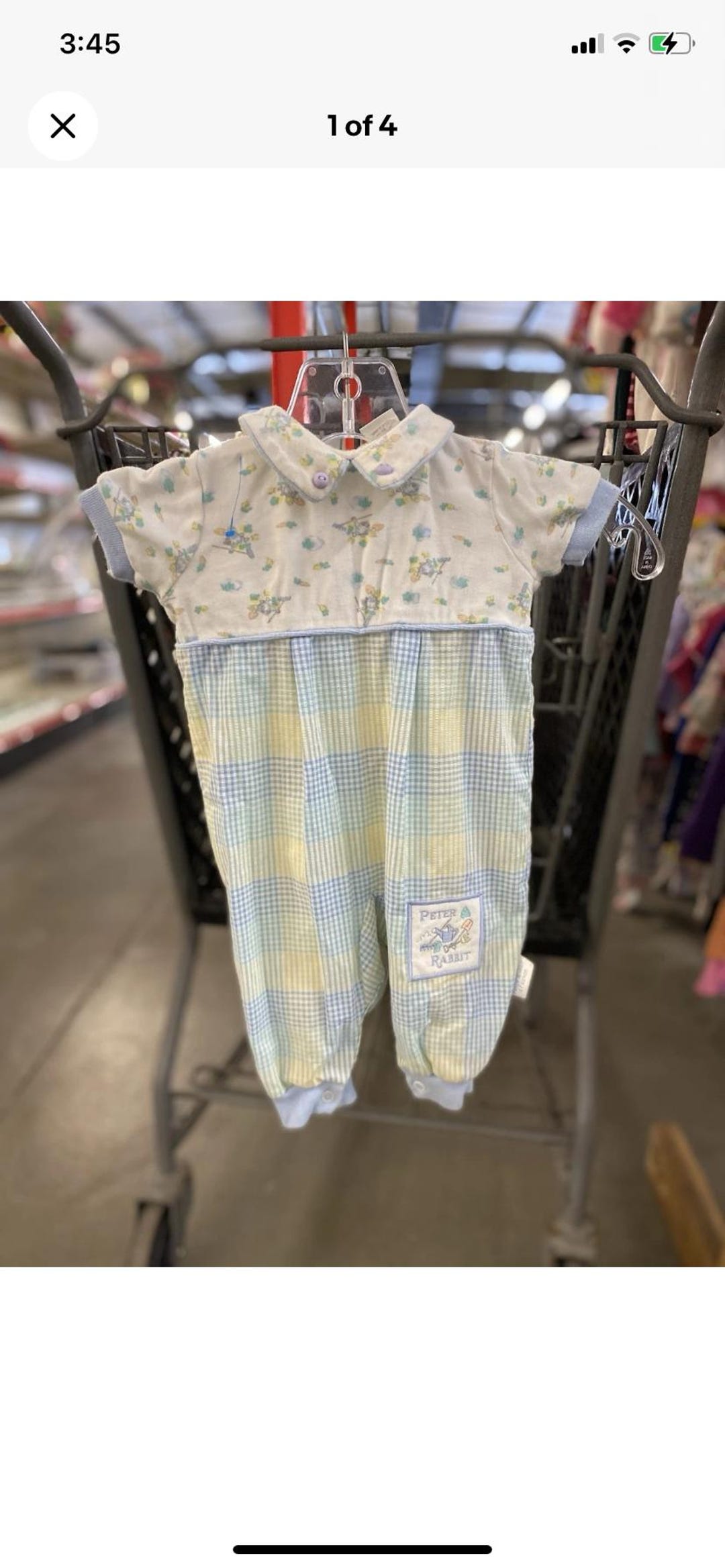 Vintage Peter Rabbit Baby Romper 6M - 90s Beatrix Potter Frederick ...