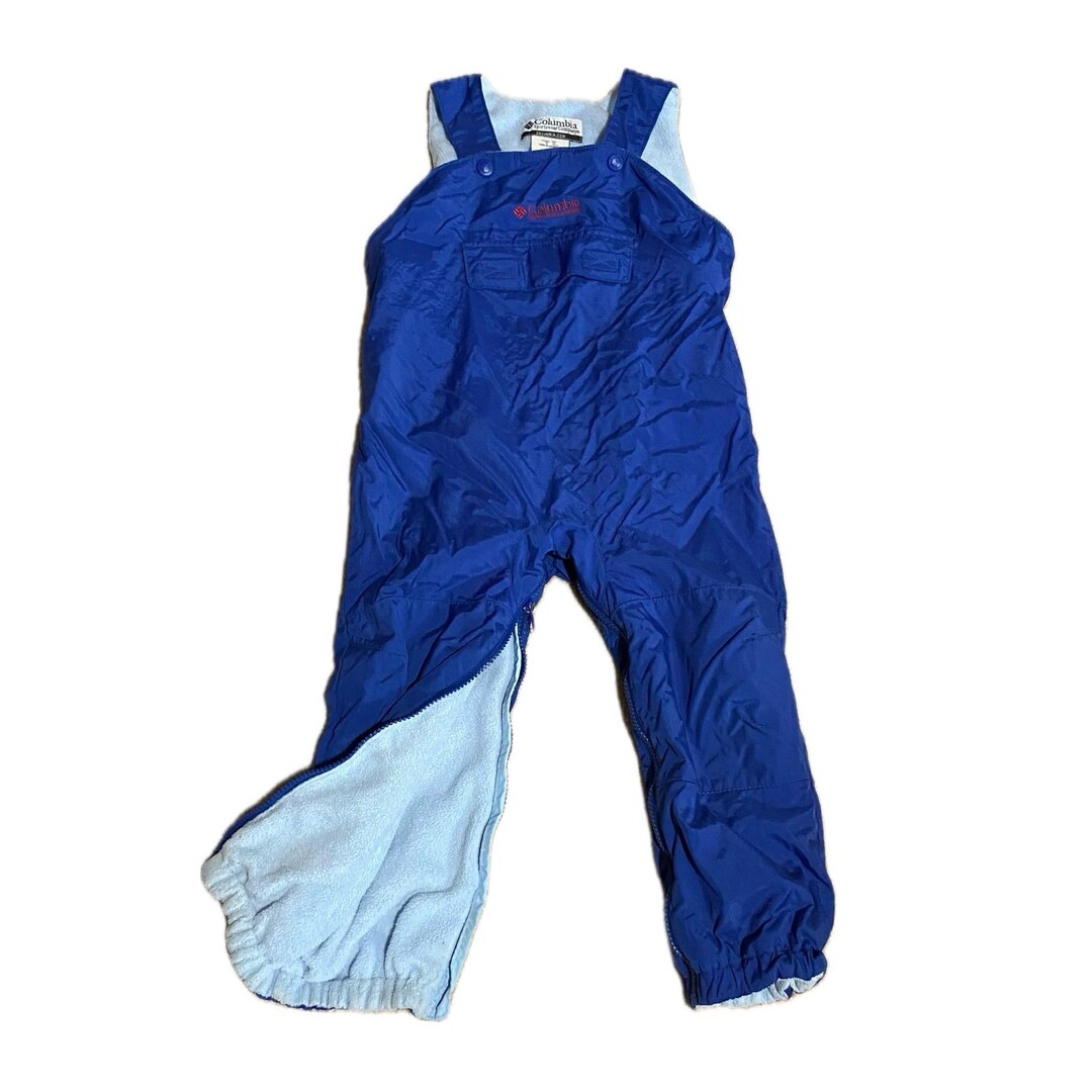 Vintage Columbia 4T Snow Bibs // Diaper Zip 360 Inseam // Navy Blue ...