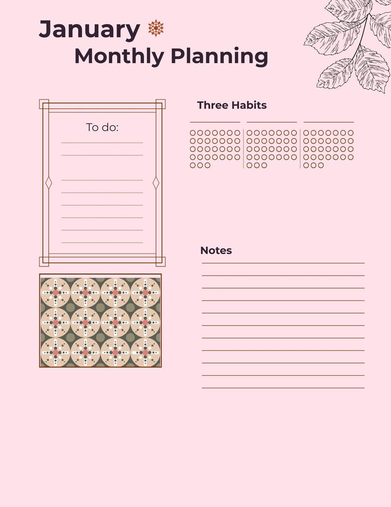 2026 Digital Planner | Hyperlinked Monthly Planner PDF | Canva Editable ...