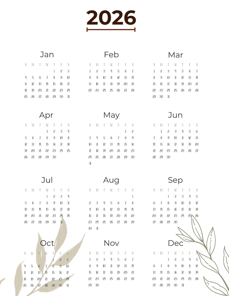 2026 Digital Planner | Hyperlinked Monthly Planner PDF | Canva Editable ...