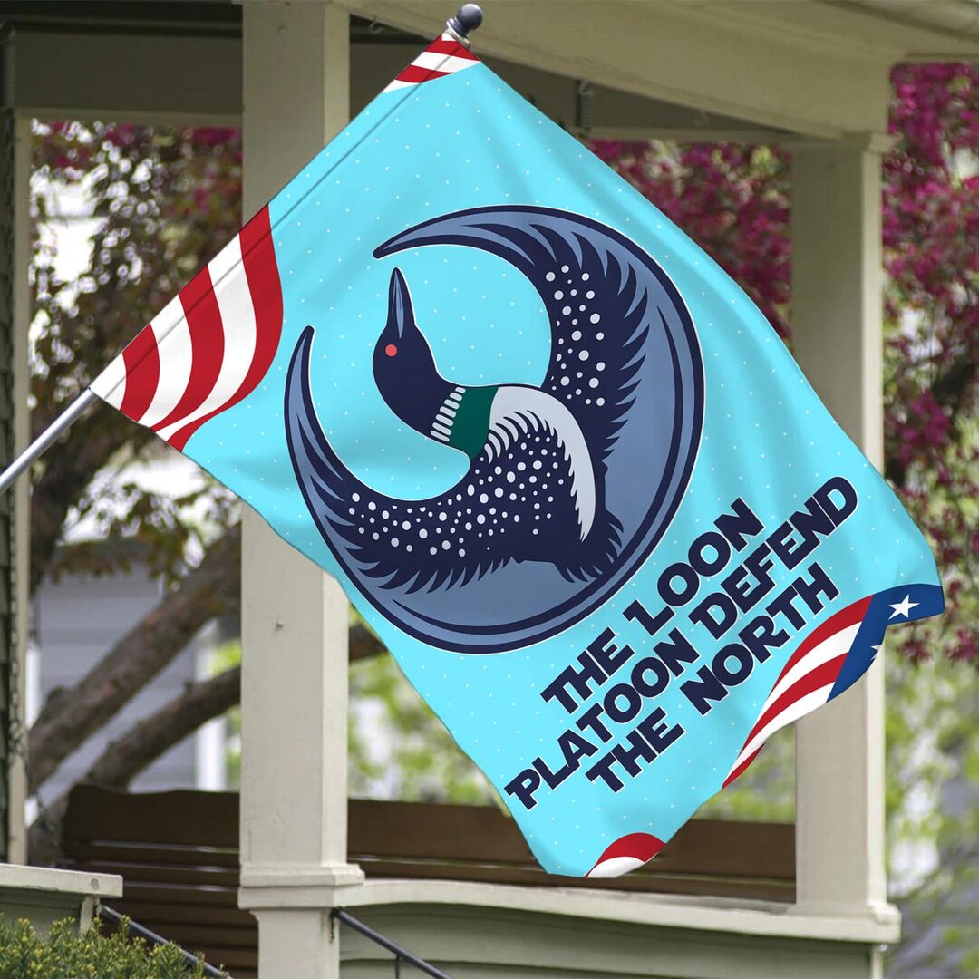 Minnesota Rebel Alliance Political Flag, MN State Bird Loon Protest ...