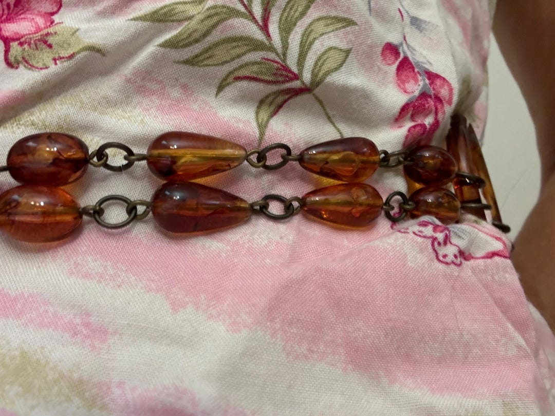 Vintage Spanish Tortoise Hoop Belt, Vintage Amber Lucite Belt, Vintage ...