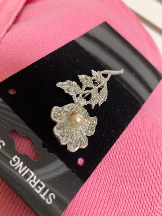 1920s Sterling daisy German brooch, #925ArtNouveauM… - Gem