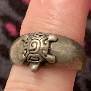 Vintage Turtle Sterling Toe Ring, Metal Southwestern Toe Ring, 925 ...