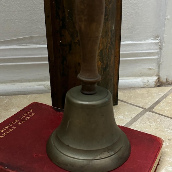 Antique School Bell - Etsy