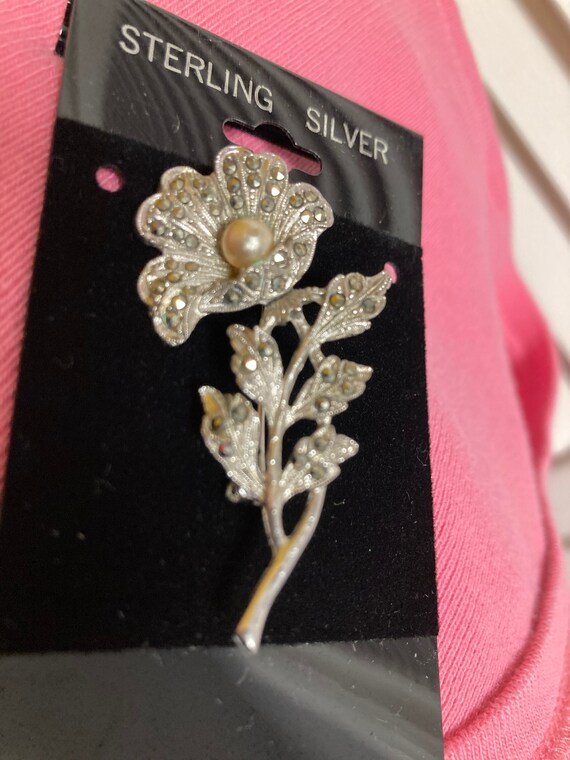 1920s Sterling daisy German brooch, #925ArtNouveauM… - Gem