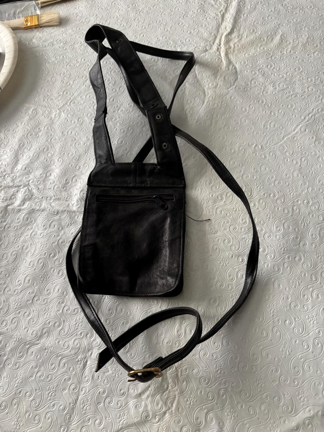 Real Leather Money Travel Case , Vintage Real Cow Leather Money Belt ...