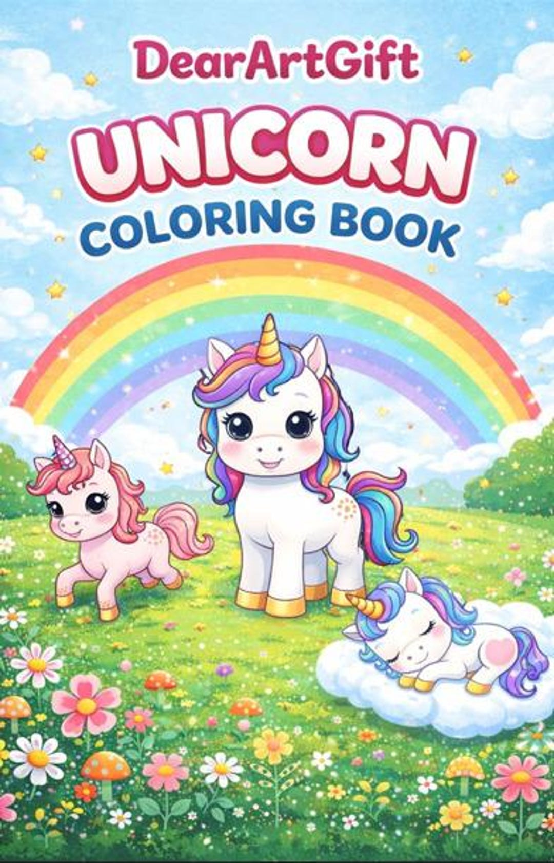 Unicorn Coloring Book for Kids | Cute Unicorn Coloring Pages ...