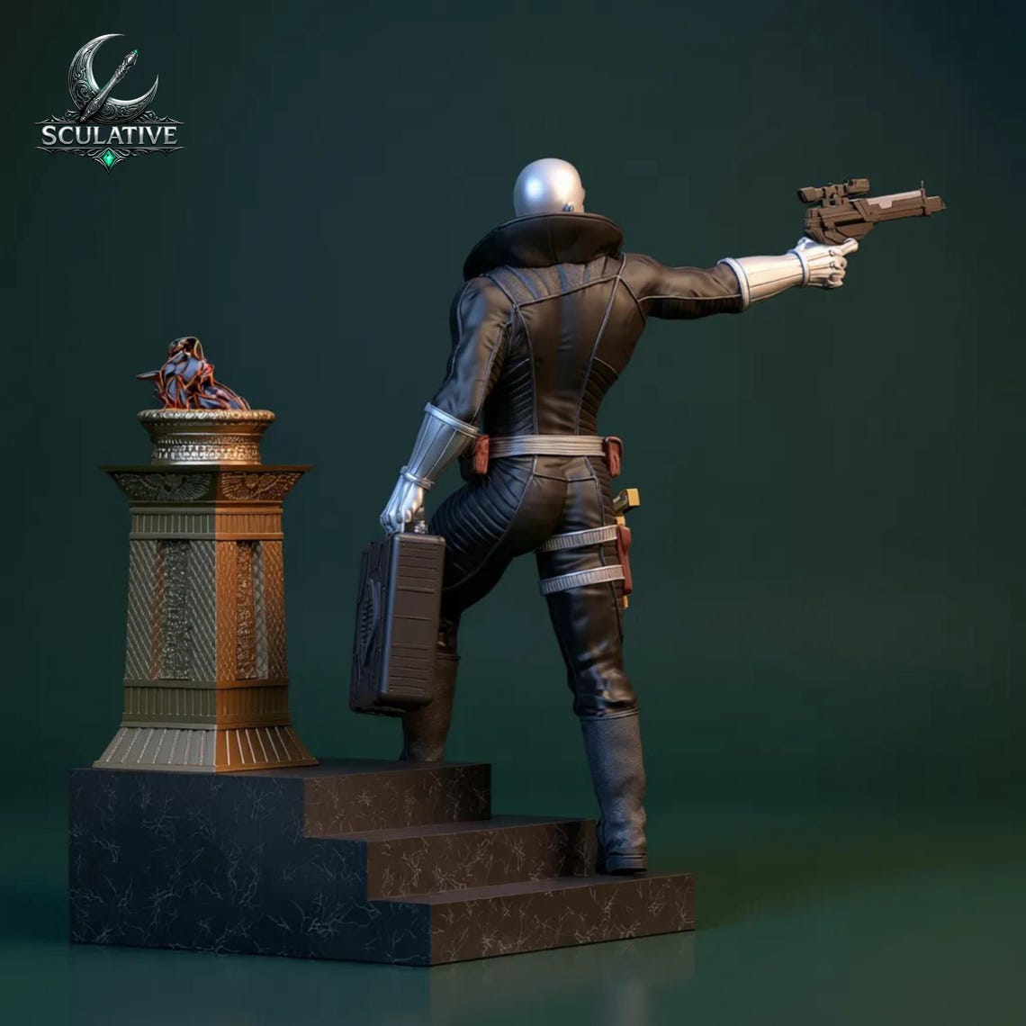 Destro STL File 1:6 Scale | Villain Action Figure Statue 3D Print ...
