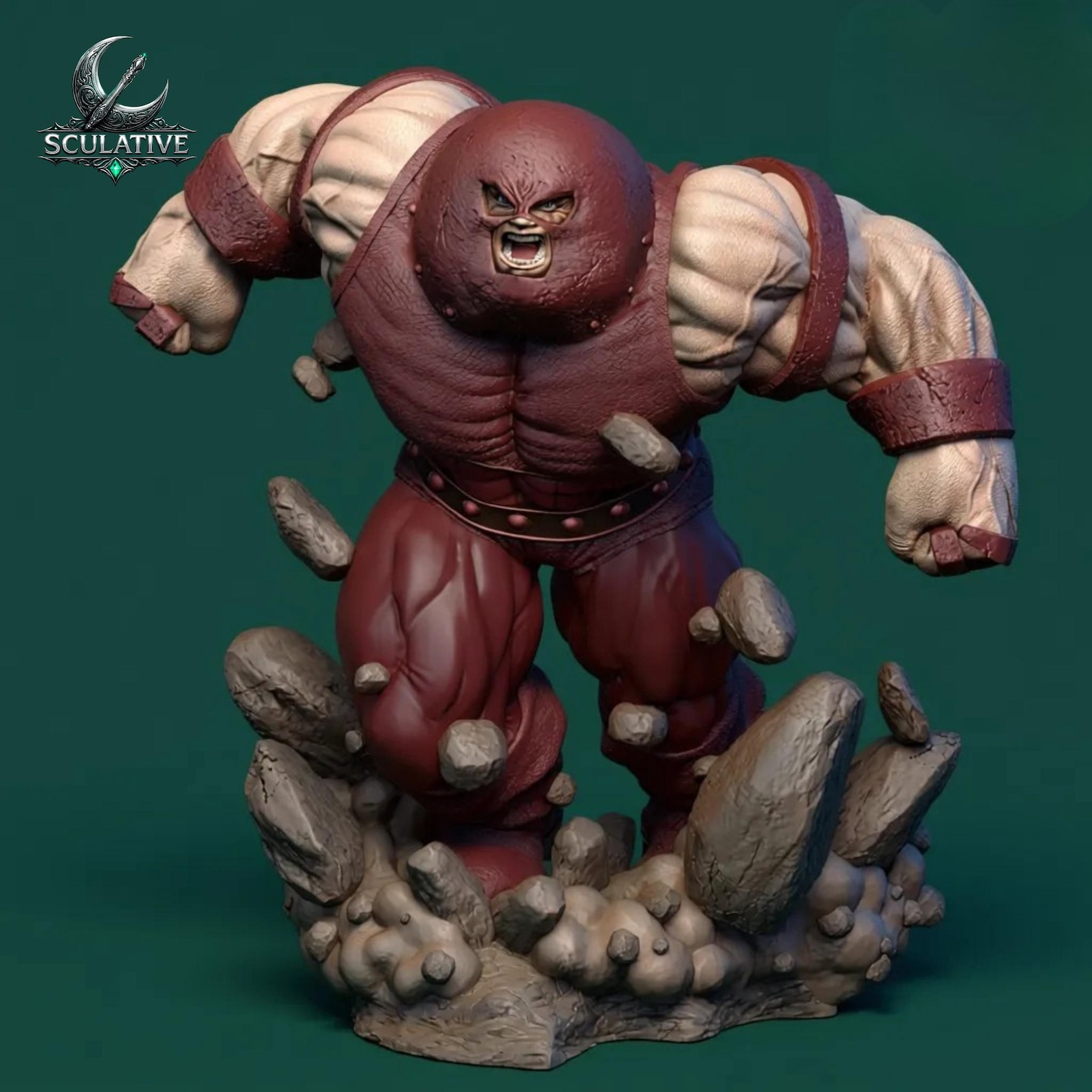 Juggernaut STL File 1:6 Scale | Super Villain Statue 3D Print | High ...