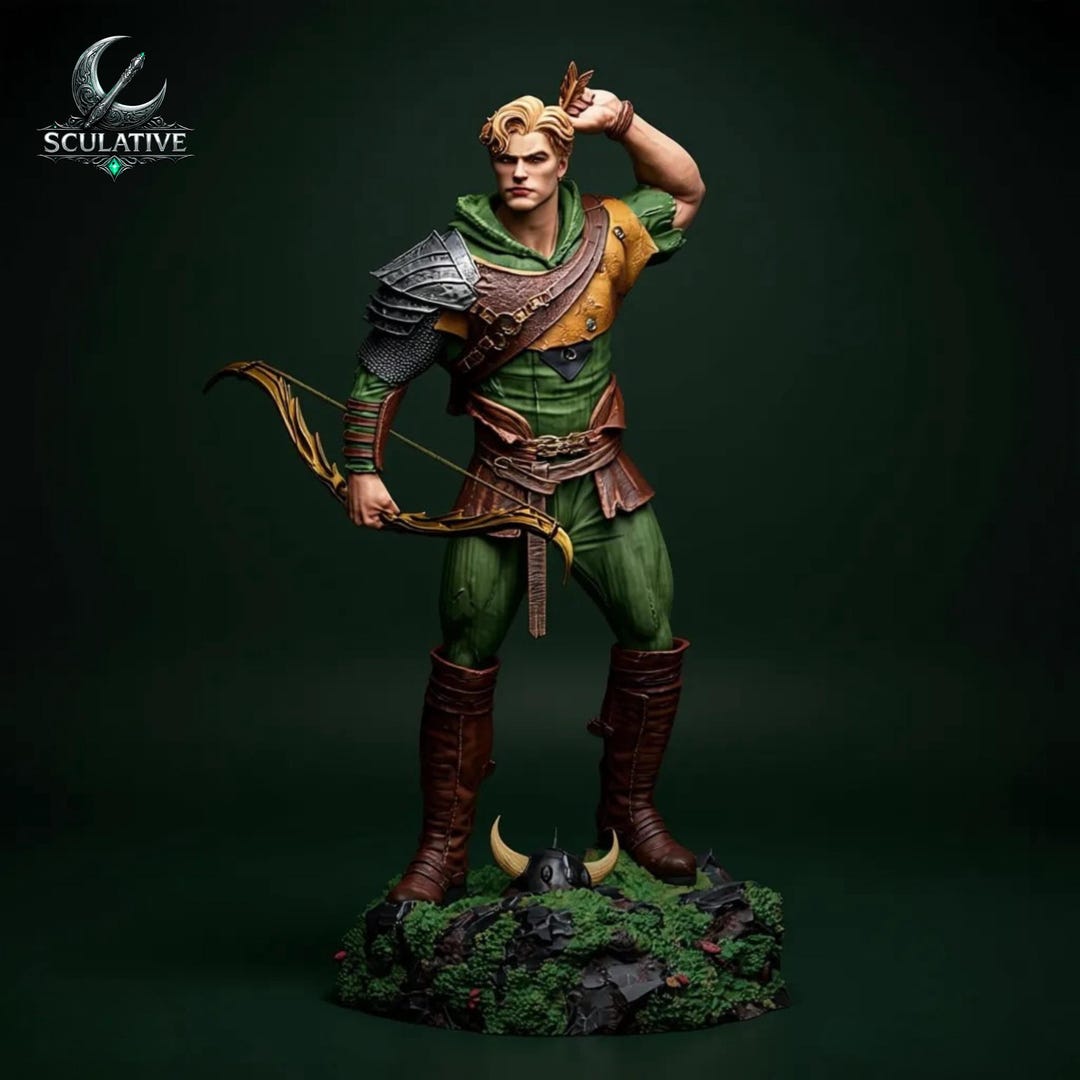 Hank Archer Hero 3D STL | Fantasy Ranger Statue | Dnd Inspired Resin ...