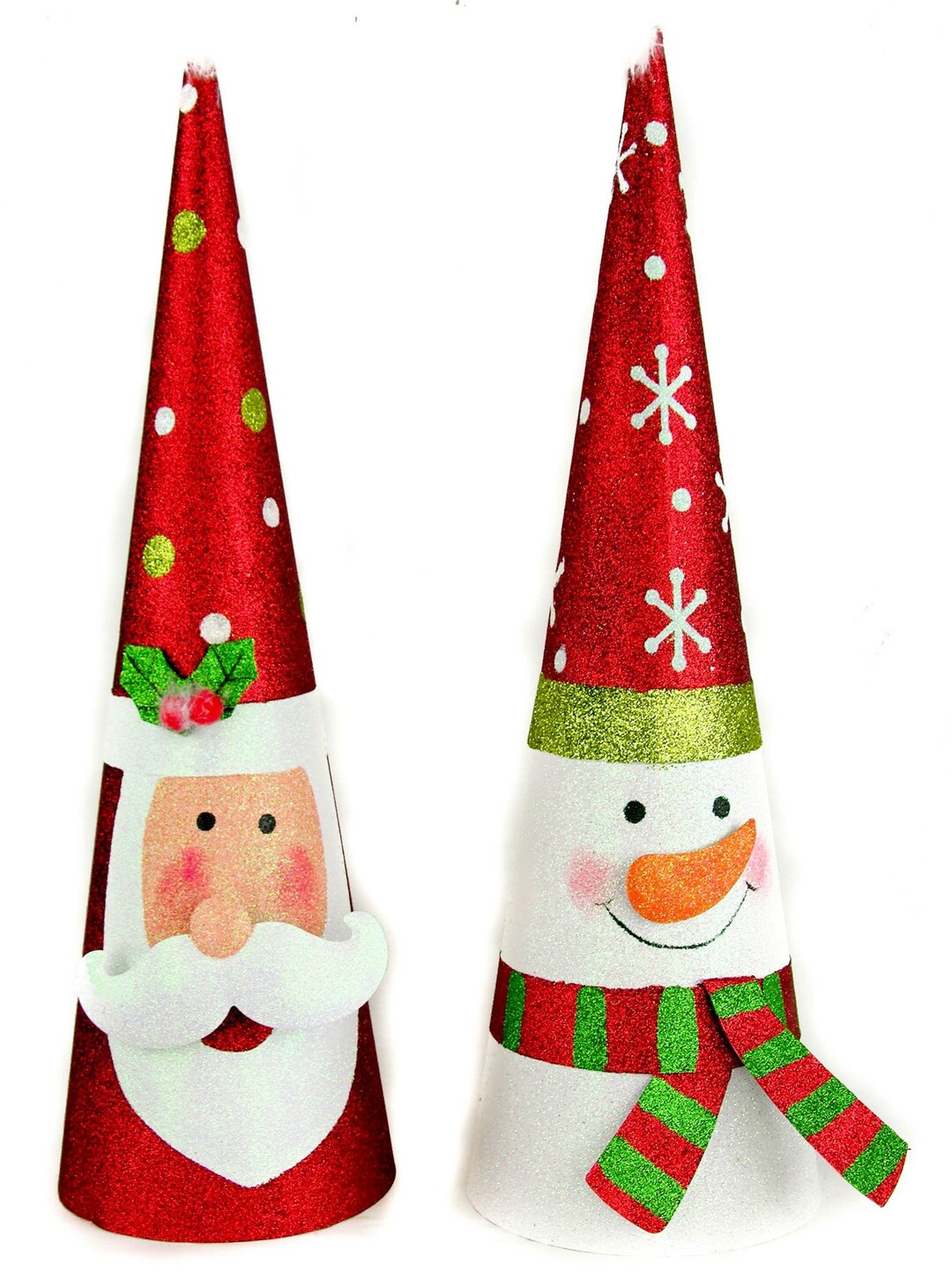 Glittery Christmas Cone, Christmas Decor, Christmas Mantle Decor ...