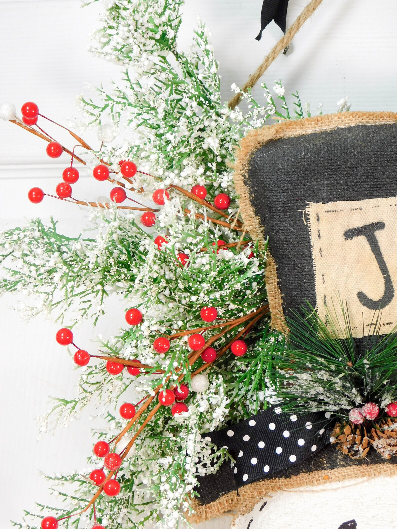 Snowman Joy Door Hanger, Holiday Snowman Door Hanger, Christmas Joy ...