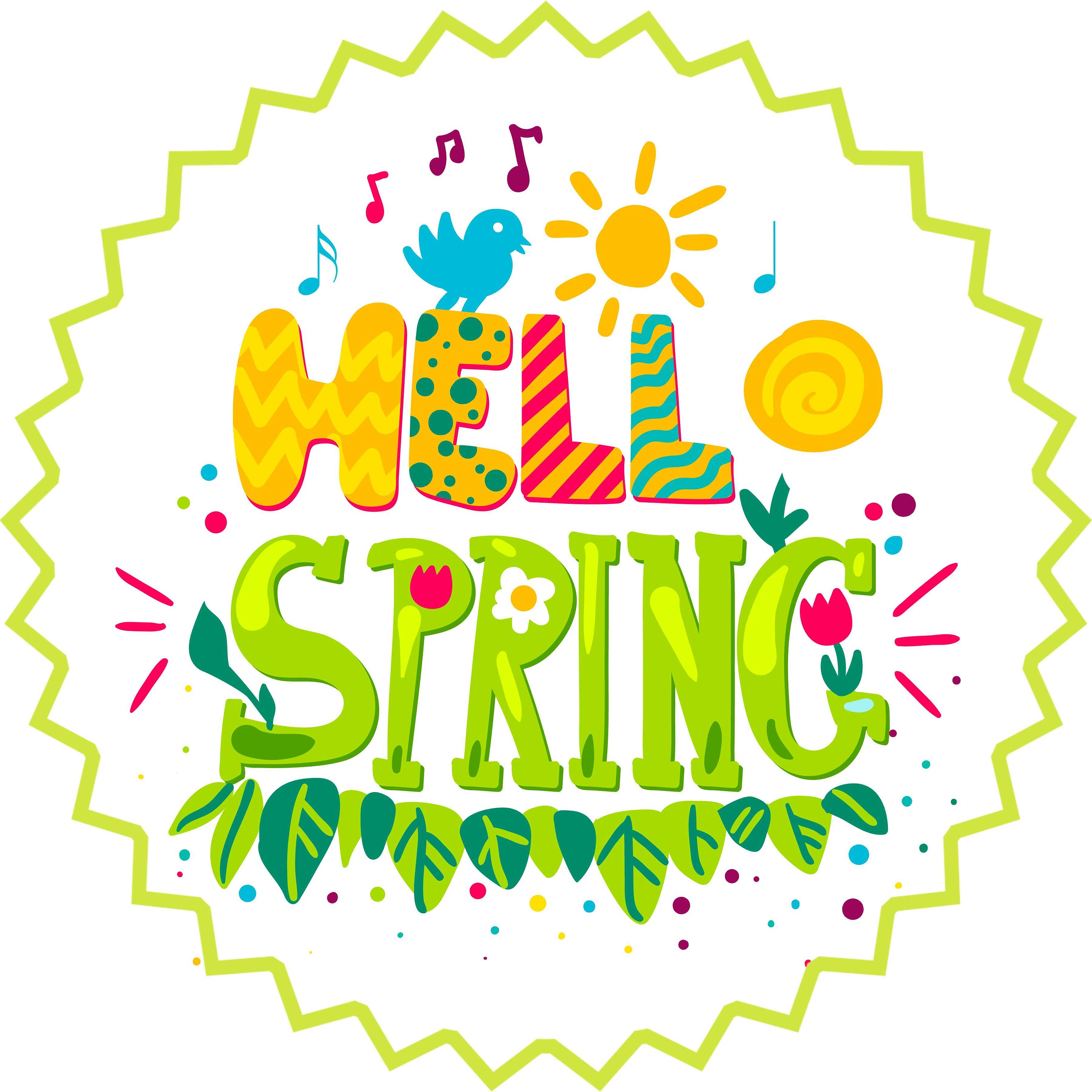 Hello Spring Round Metal Wreath Sign With Butterfly and Floral Accents ...