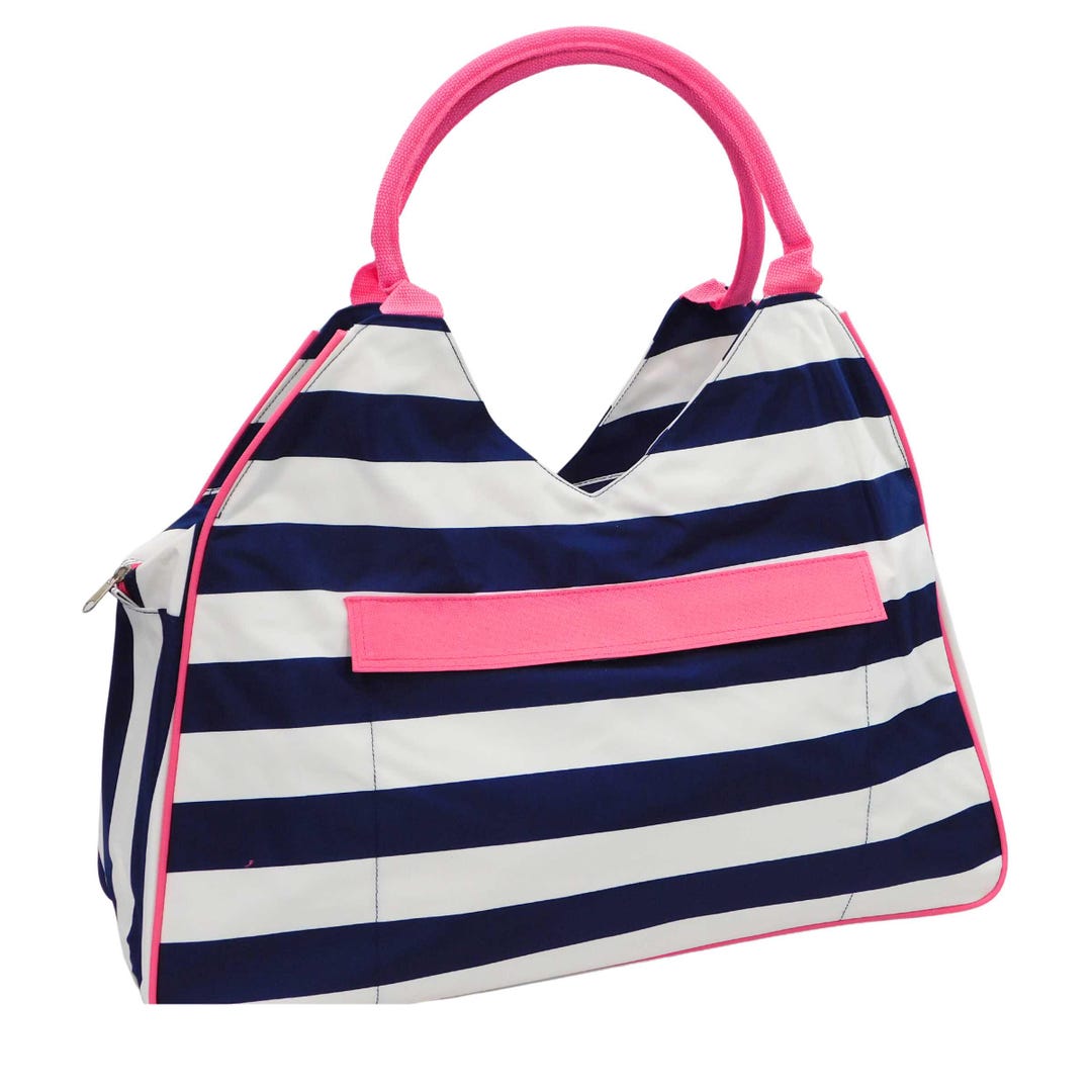 Personalized Waterproof Beach Bag - Large Travel Tote With Zipper ...