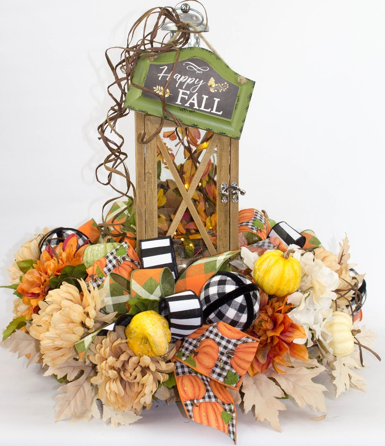 Fall Lantern Surround Floral for Fall Lantern Autumn - Etsy