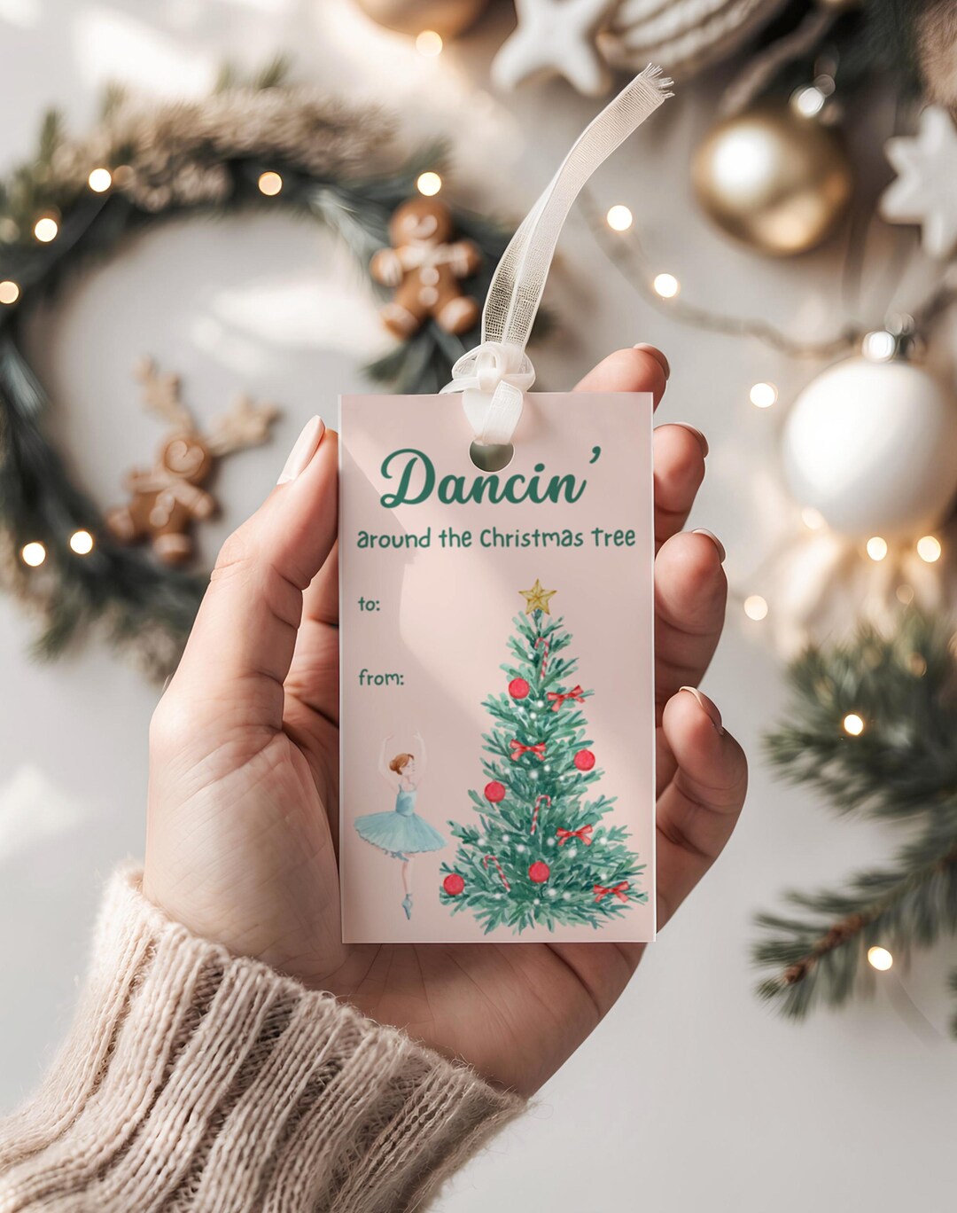 Ballerina Christmas Gift Tag Printable | Nutcracker Ballet Recital Gift ...