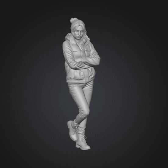 Leaning Farmhand Figure | 3D Printed Resin Diorama (unpainted Kit) - Etsy
