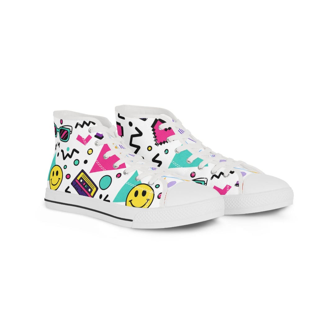 High Top Sneakers 90's Style Design - Etsy