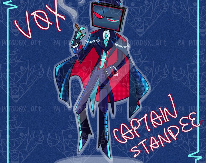 Hazbin Hotel Cat Vox & Hat Val - Etsy Canada