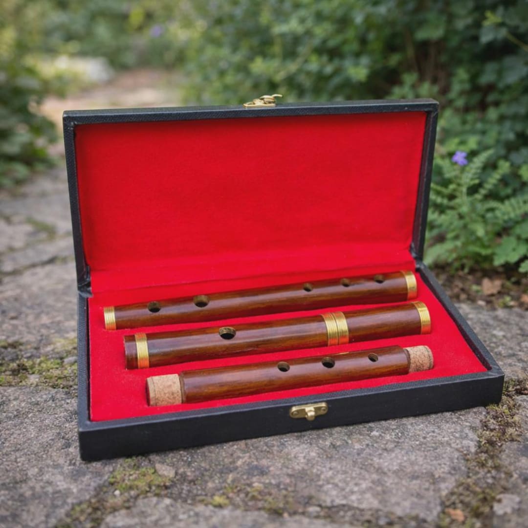 Handcrafted Rosewood Irish D Flute – 4-piece Traditional Wooden Flute ...